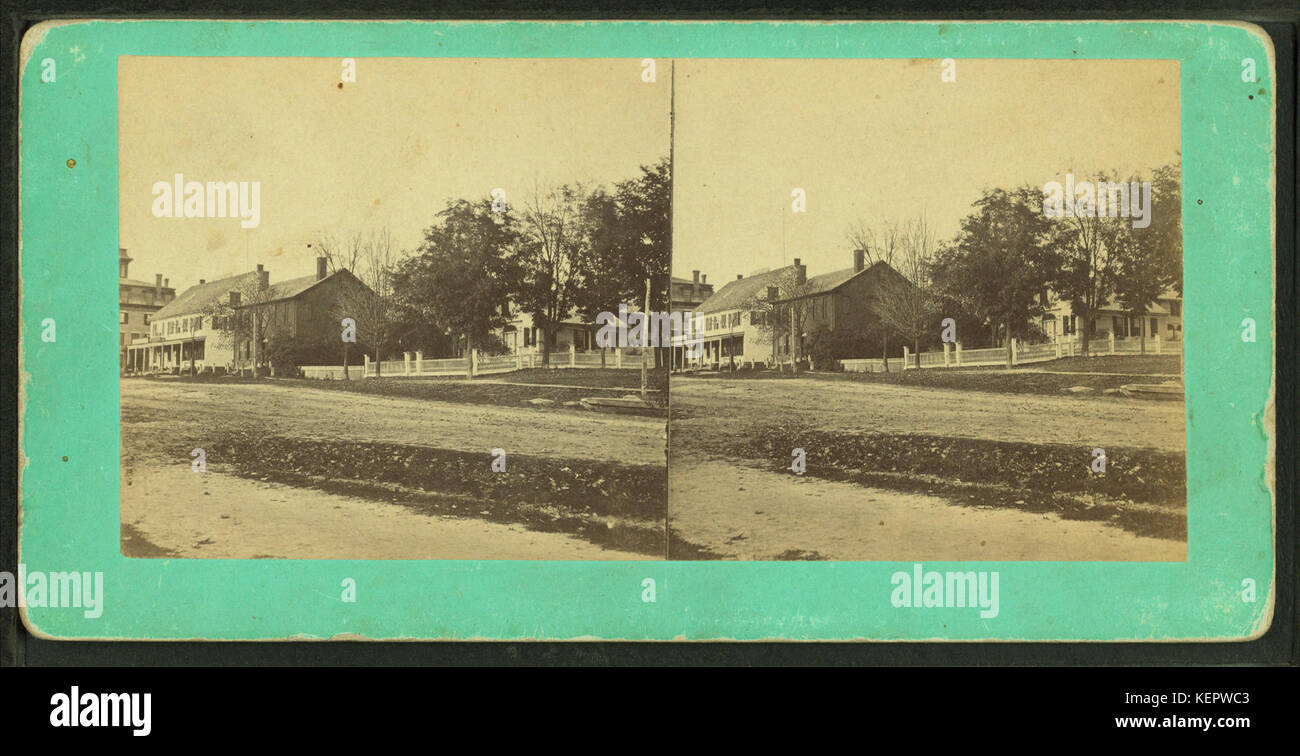 Village scenes in Newport, N.H, by John Bachelder 2 Stock Photo - Alamy