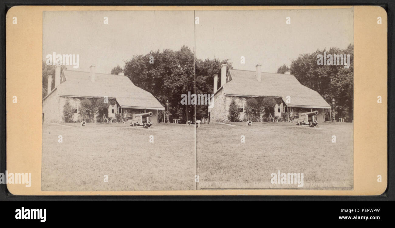 The rear view of Washington's Headquarters in Newburgh, New York ...