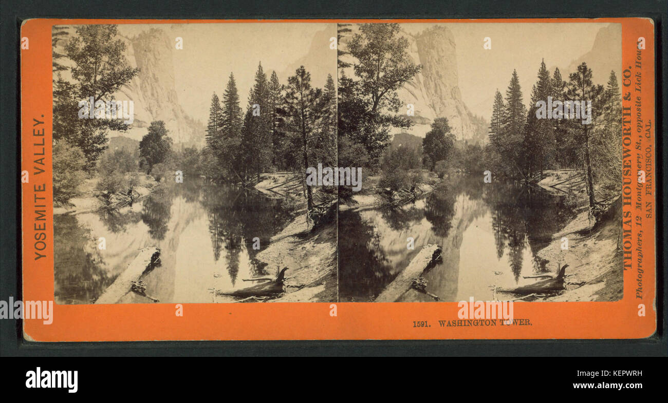 Washington Tower, by Lawrence & Houseworth Stock Photo - Alamy