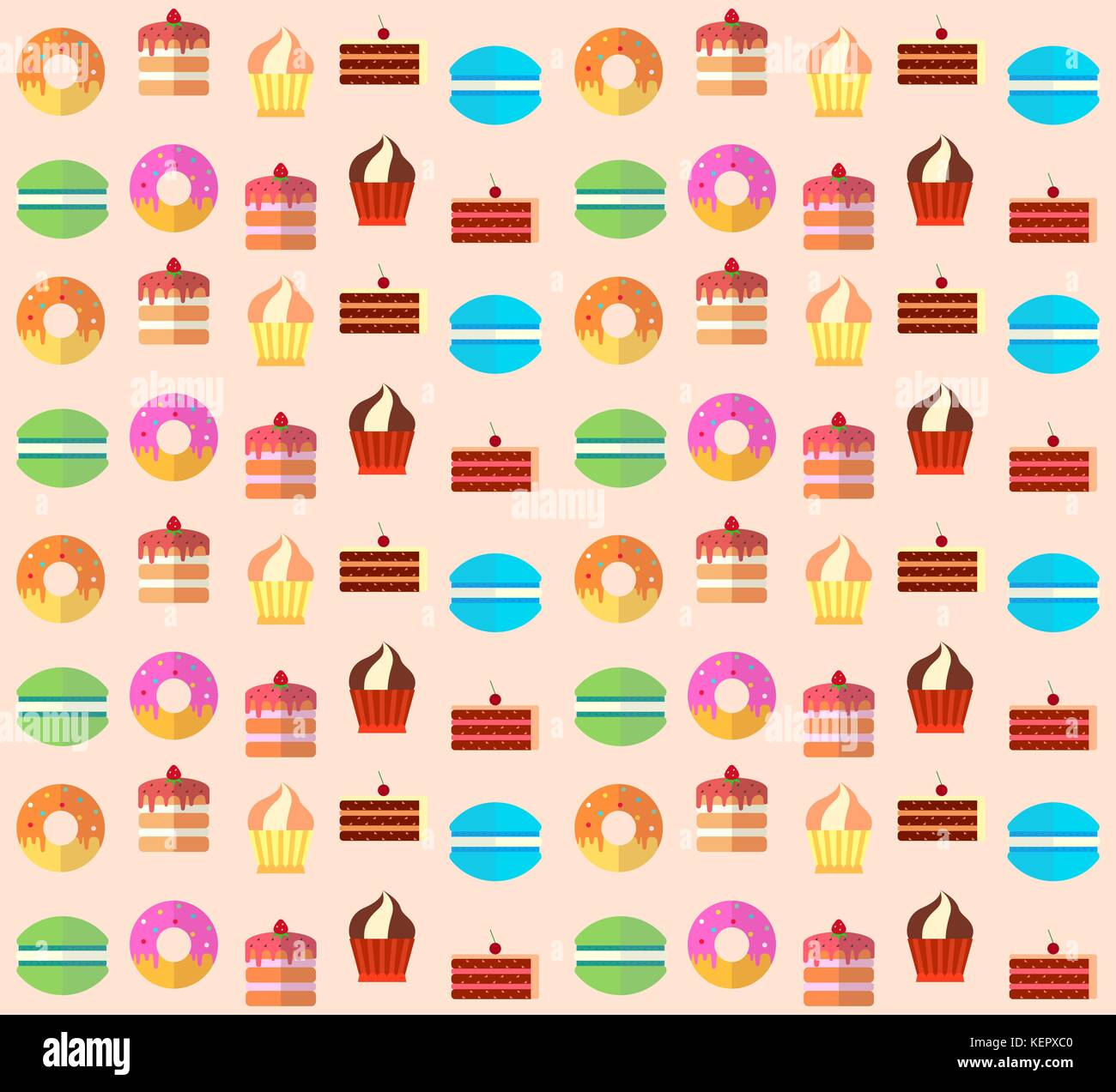 Pastries tart Stock Vector Images - Alamy
