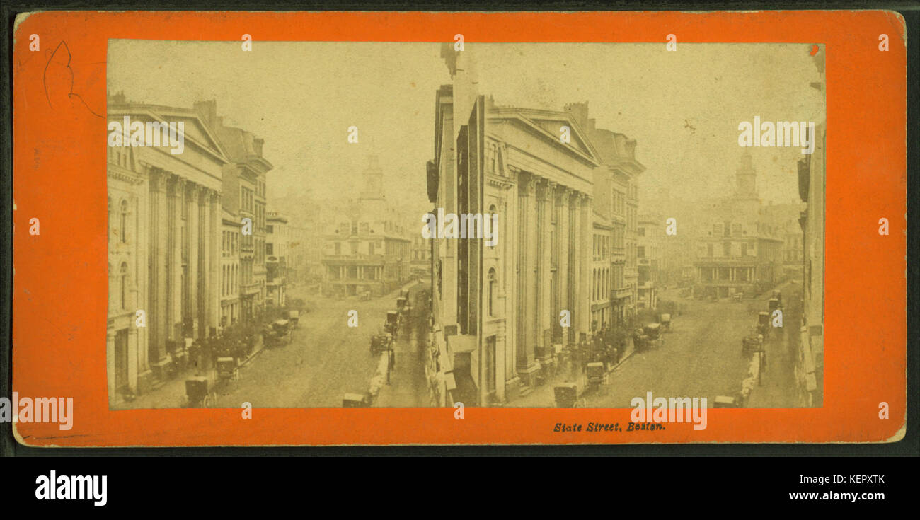 State Street, Boston, from Robert N. Dennis collection of stereoscopic ...