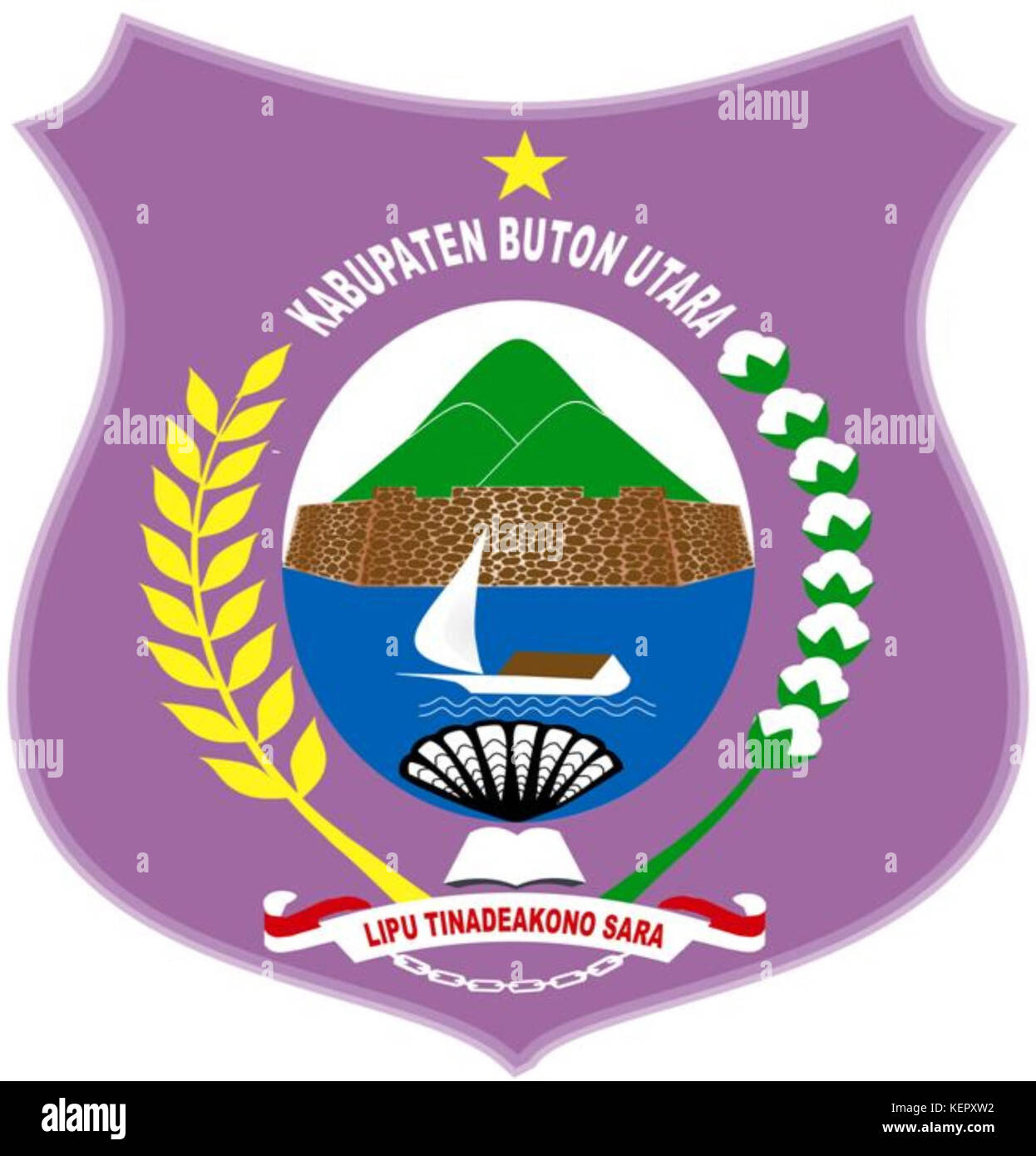 Coat of arms of Buton utara Stock Photo - Alamy