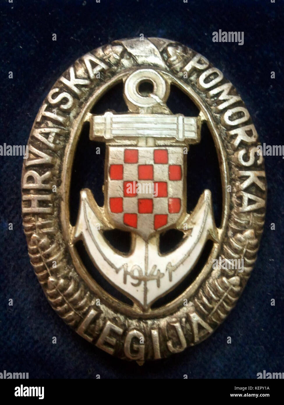Croatian naval legion badge Stock Photo - Alamy