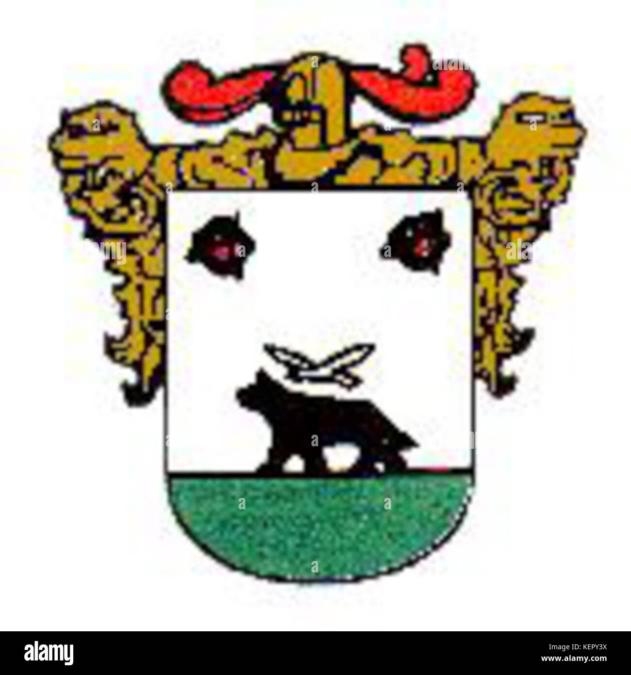 Escudo de merlo Stock Photo - Alamy