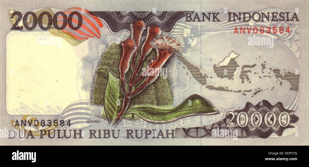 Indonesia 1992 20000r r Stock Photo - Alamy