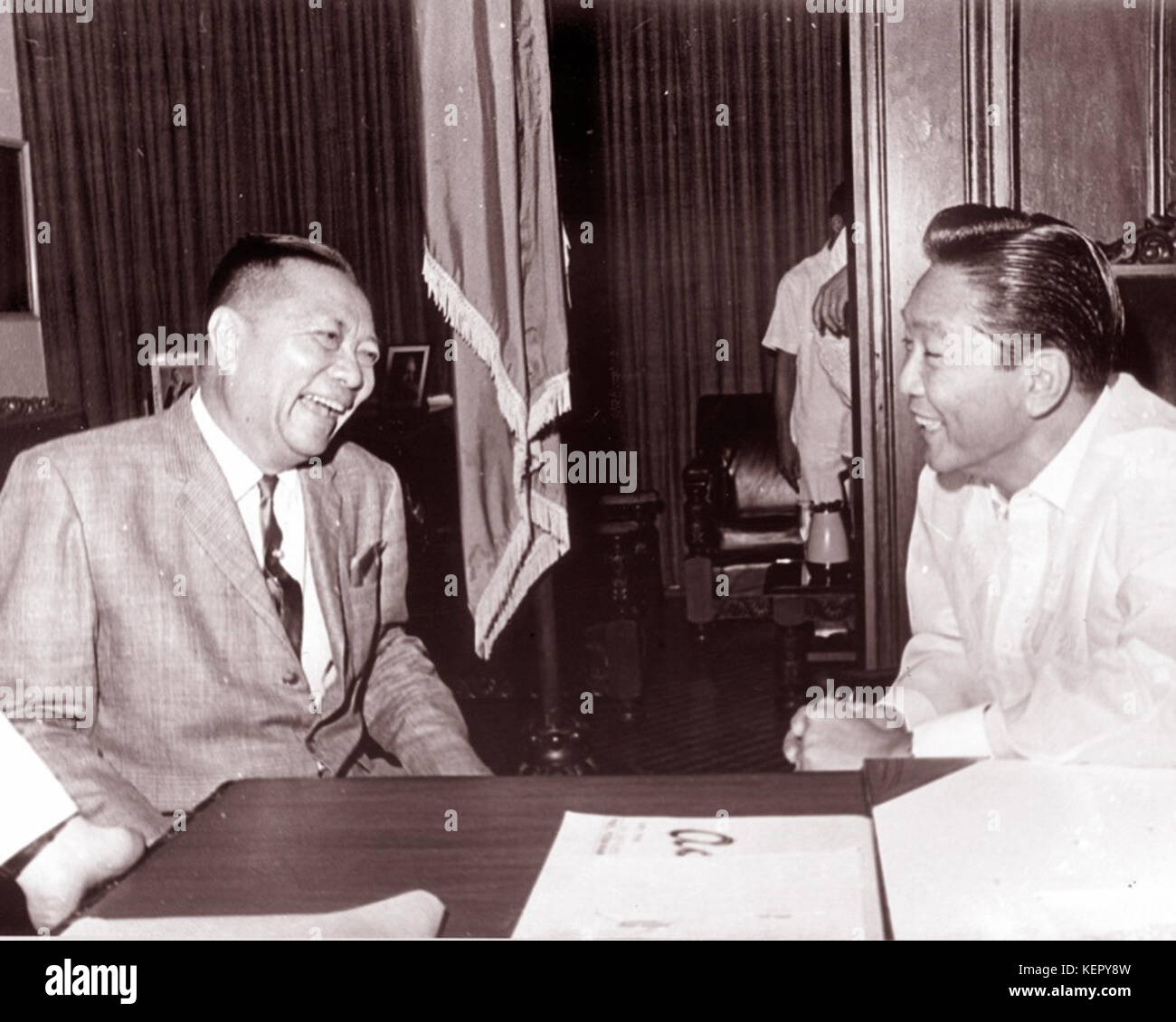 President Marcos and Fernando Lopez Stock Photo - Alamy