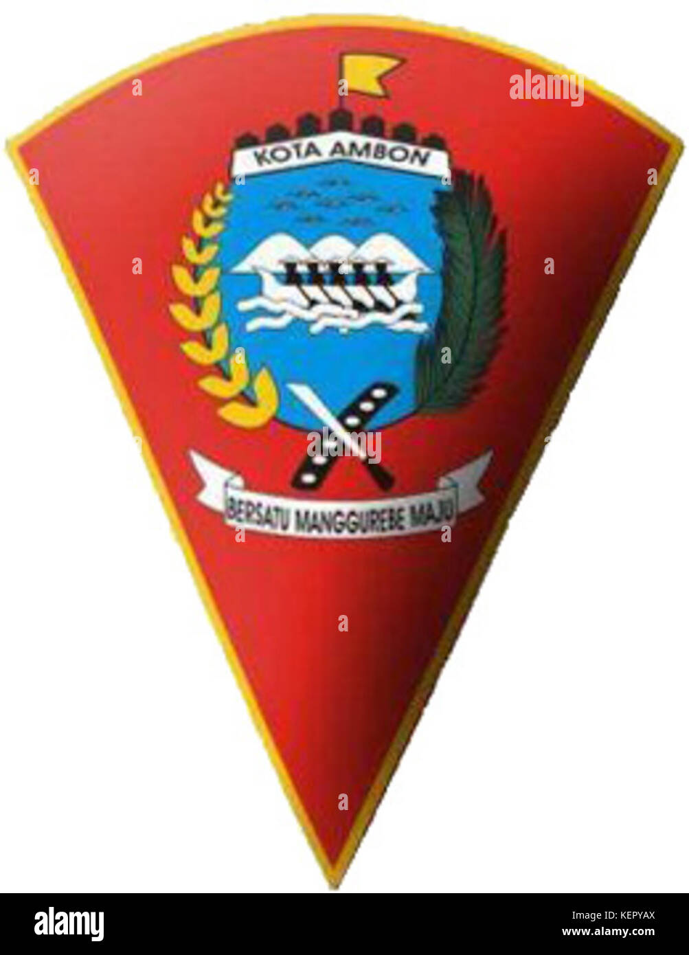 Lambang Kota Ambon Stock Photo - Alamy