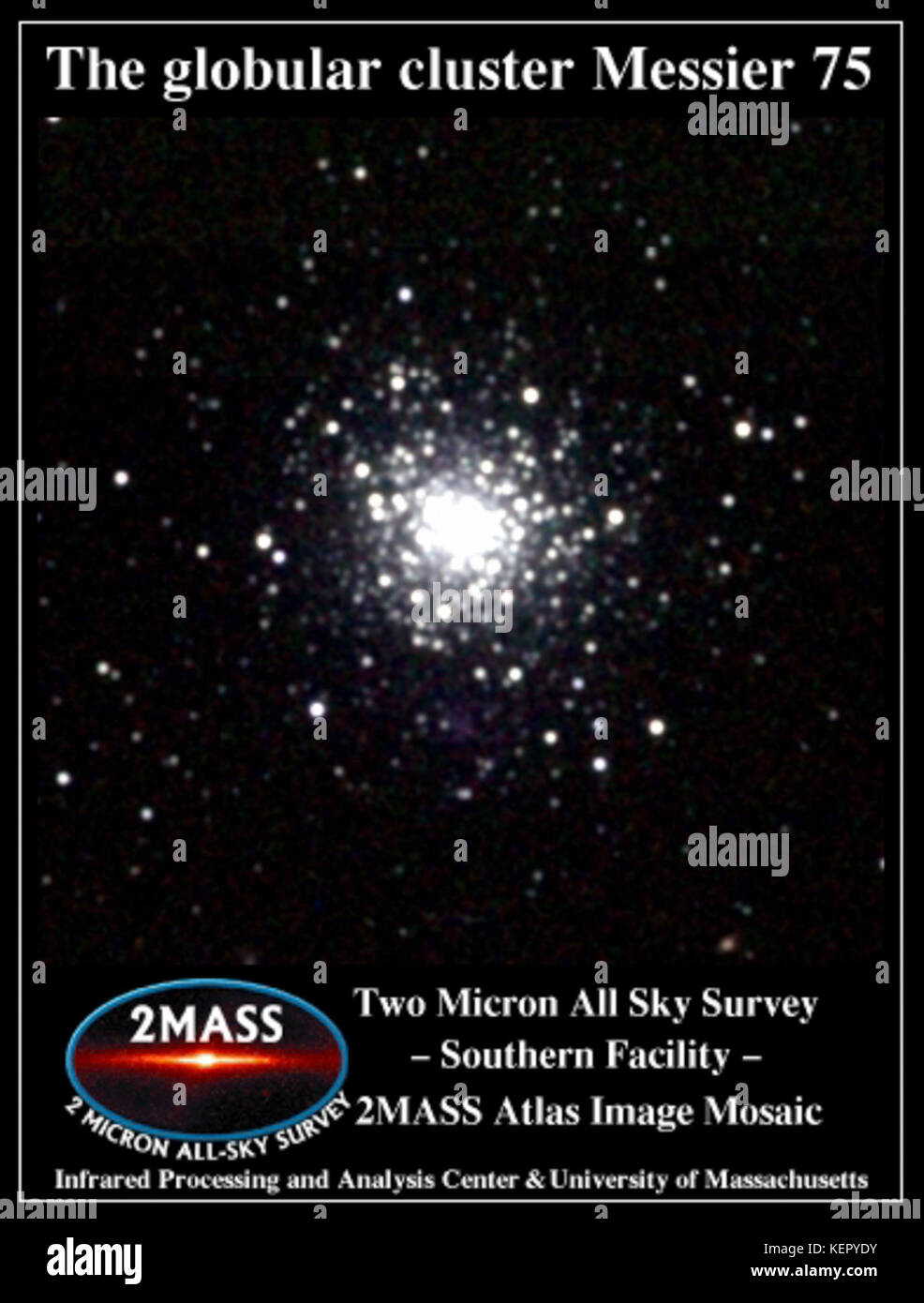 Messier 75, a globular cluster in the constellation Sagittarius, is one of the most densely ...