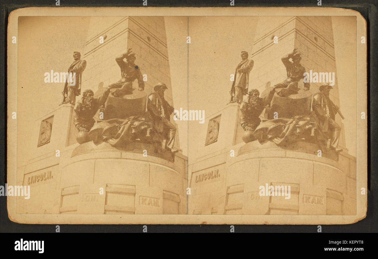 National Lincoln Monument, Springfield, Illinois. Naval group of ...