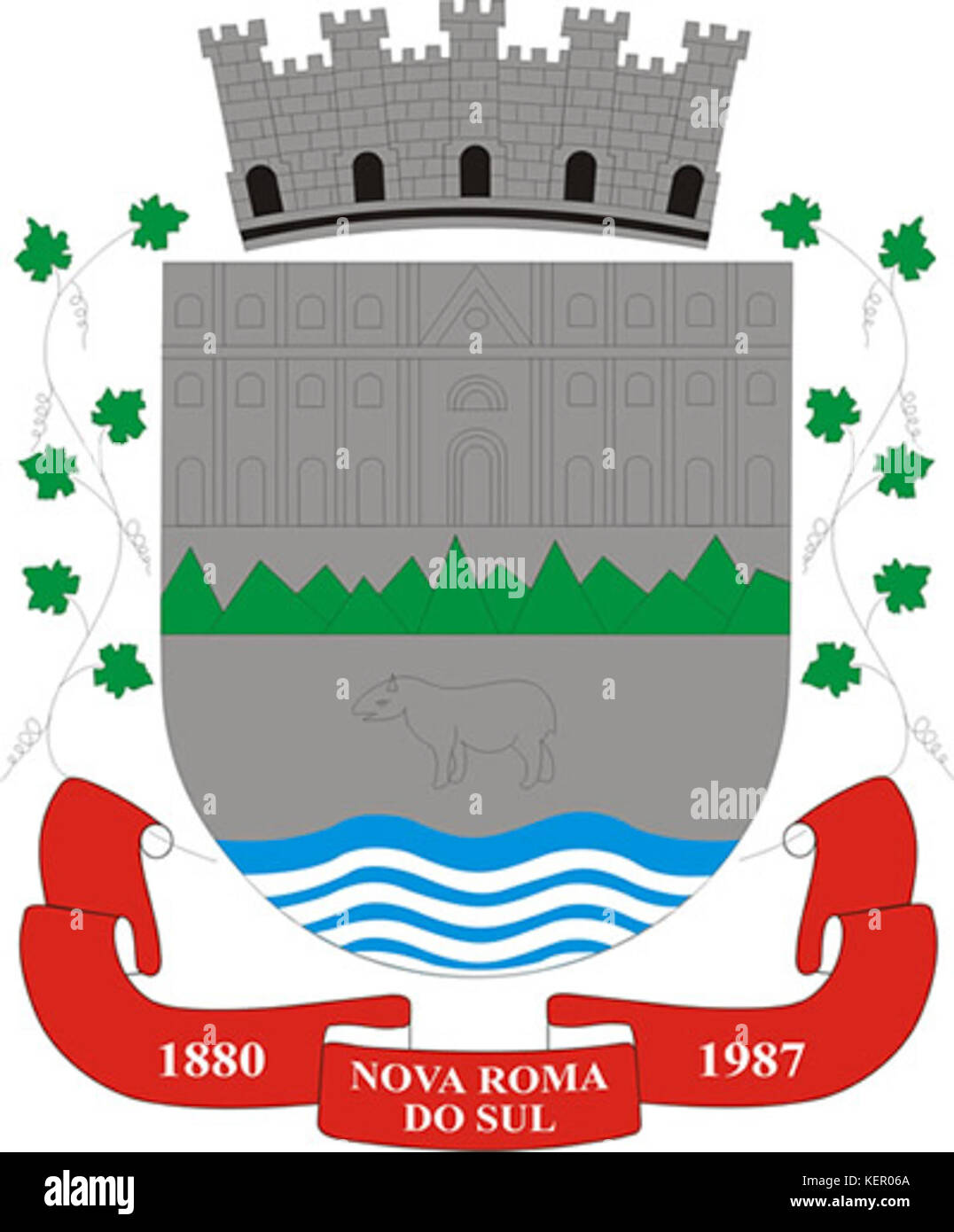 Brasao Nova Roma do Sul Stock Photo - Alamy
