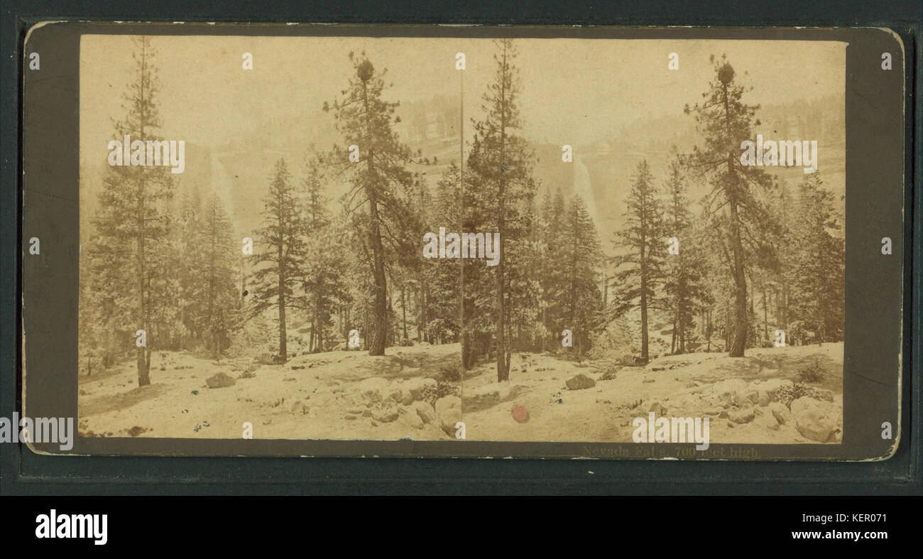 Nevada Falls, 700 feet high, from Robert N. Dennis collection of ...