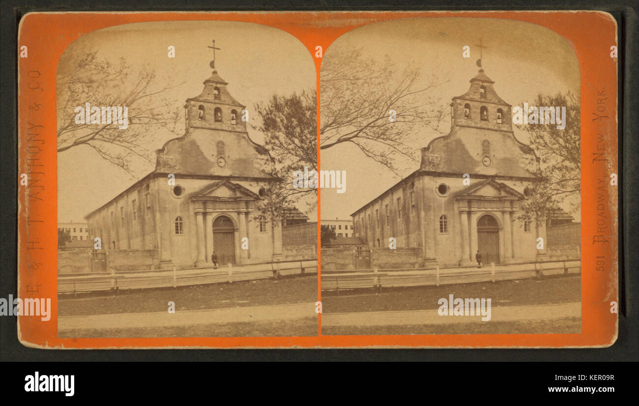 Old Catholic Cathedral from Plaza, from Robert N. Dennis collection of ...