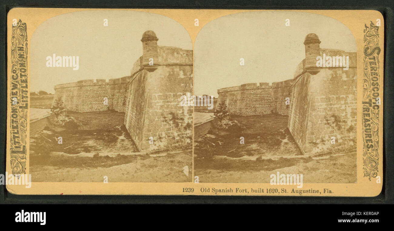 Old Spanish Fort, built 1620. St. Augustine, Fla, from Robert N. Dennis ...