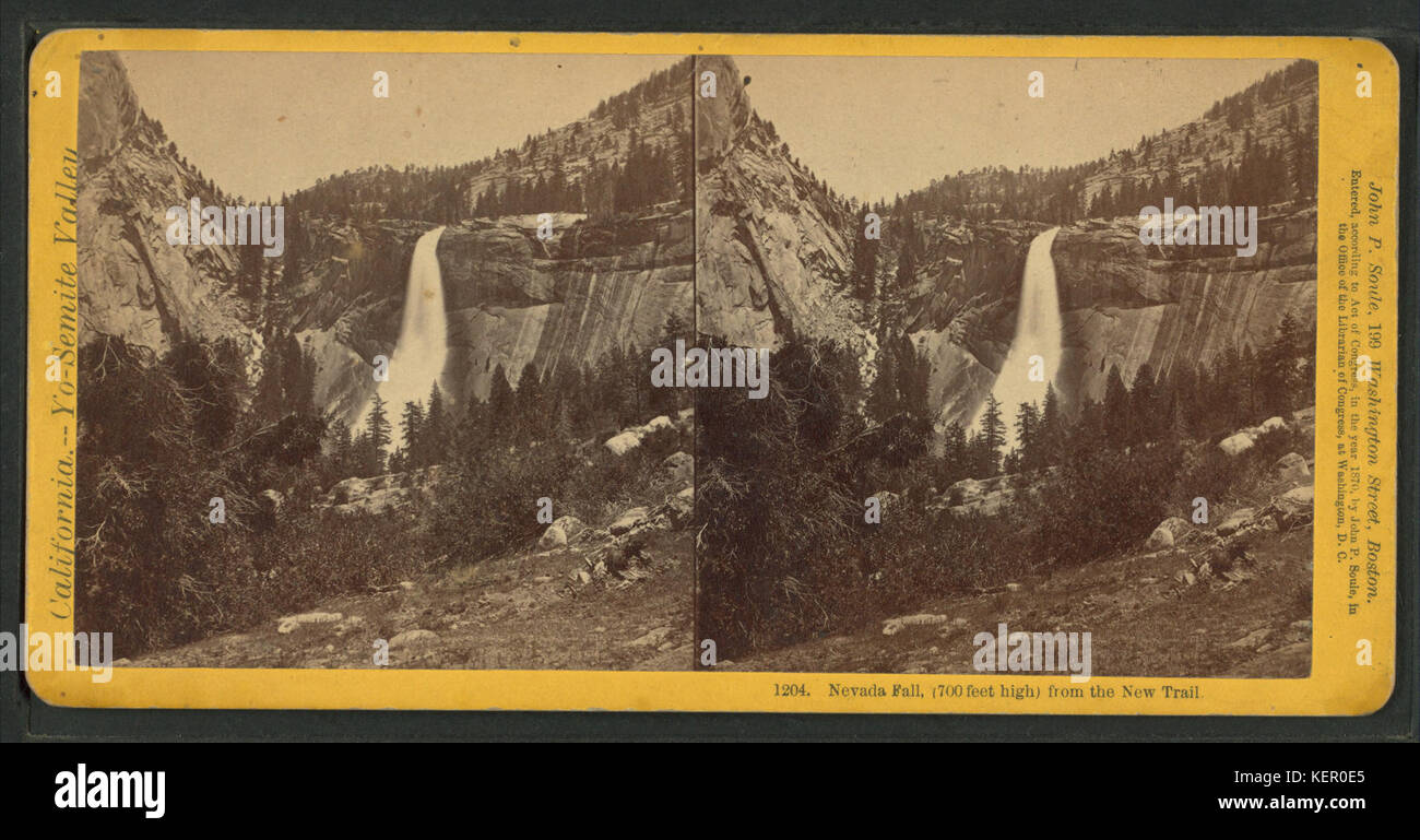 Nevada Fall, (700 feet high) from the New Trail, by John P. Soule 2 ...