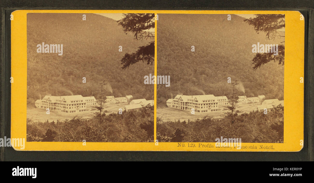 Profile House, Franconia Notch, by Kilburn Brothers 13 Stock Photo - Alamy