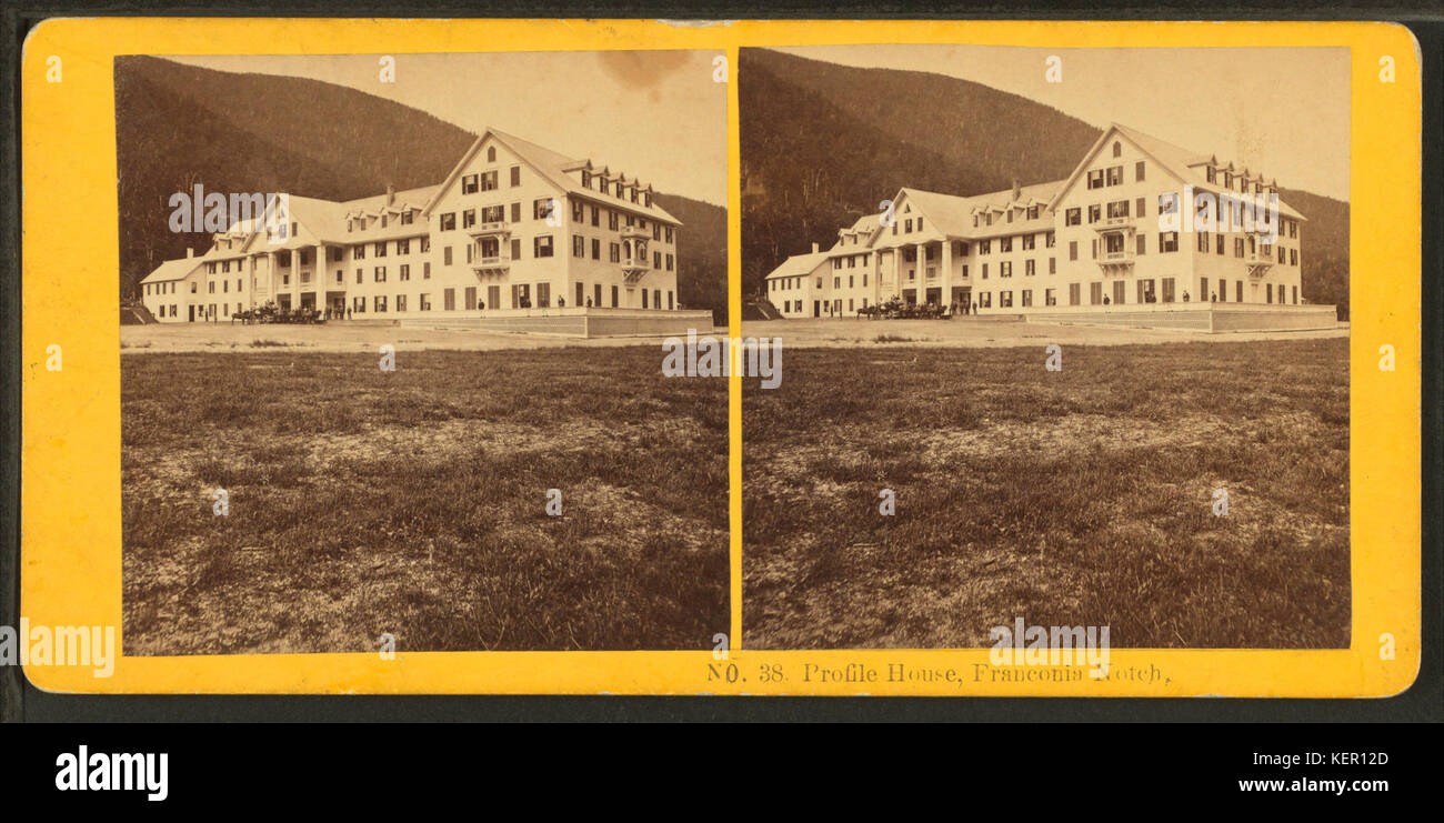 Profile House, Franconia Notch, by Kilburn Brothers 2 Stock Photo - Alamy