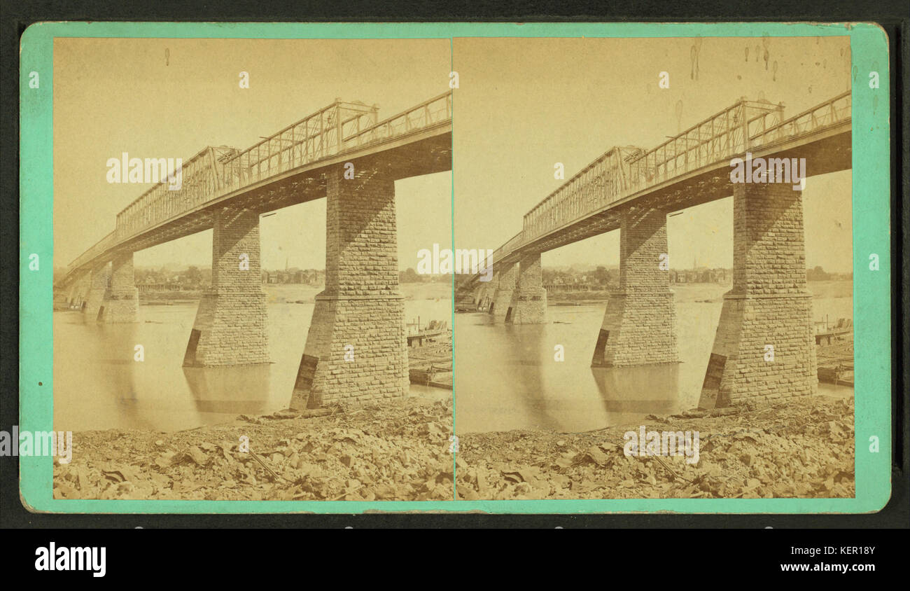 Rail Road bridge over the Ohio between Cincinnati and Newport, by ...