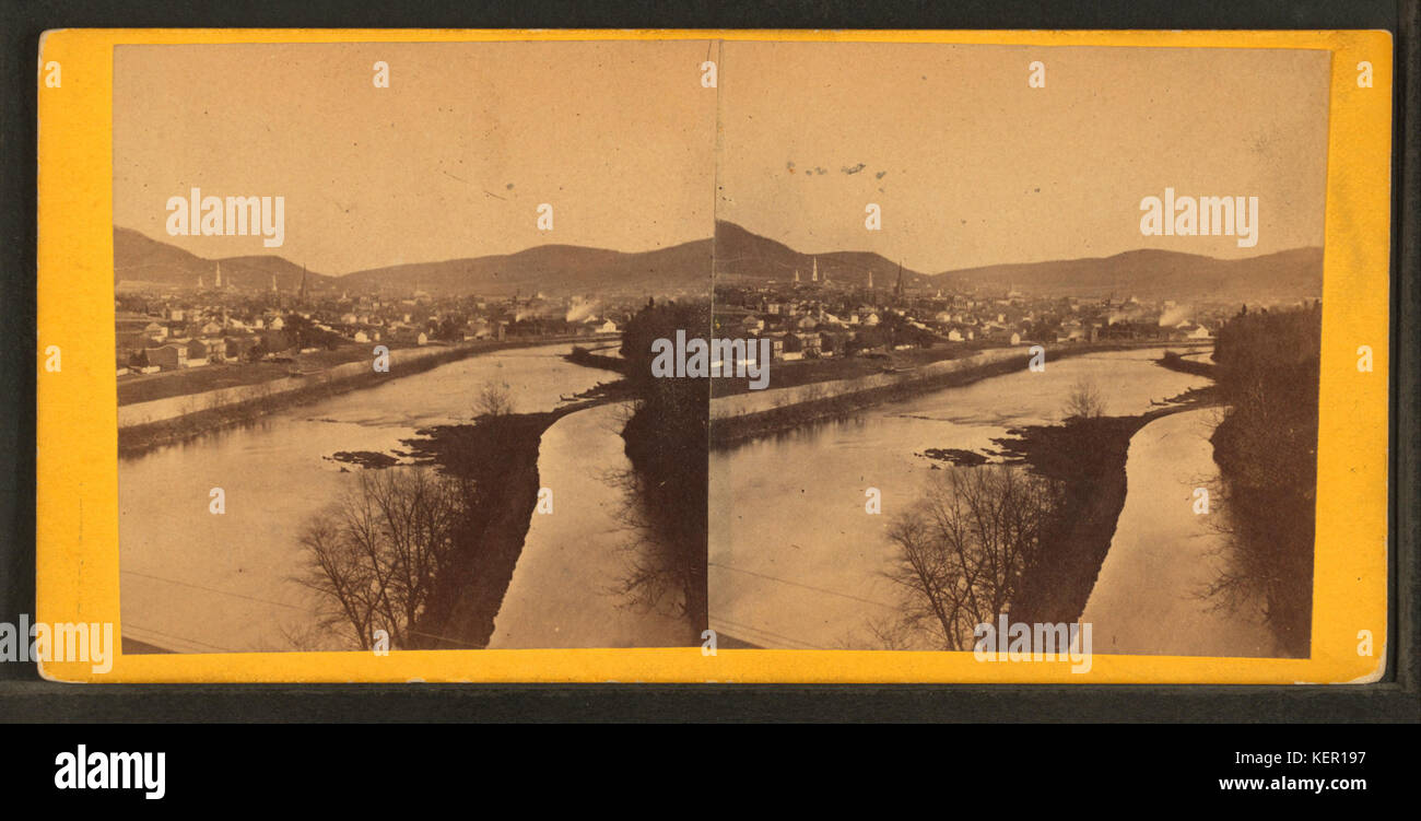 Reading, from Lebanon Valley Bridge, from Robert N. Dennis collection ...
