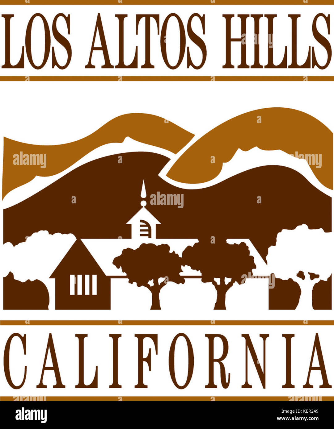 Los Altos Hills Logo Stock Photo - Alamy