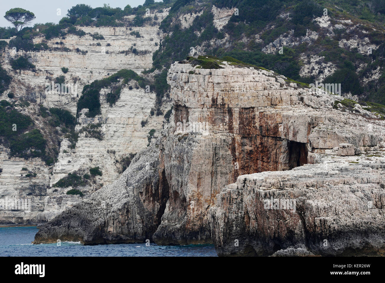The Ionian Sphinx. Rock massif over the Ionian Sea, Greece Stock Photo ...