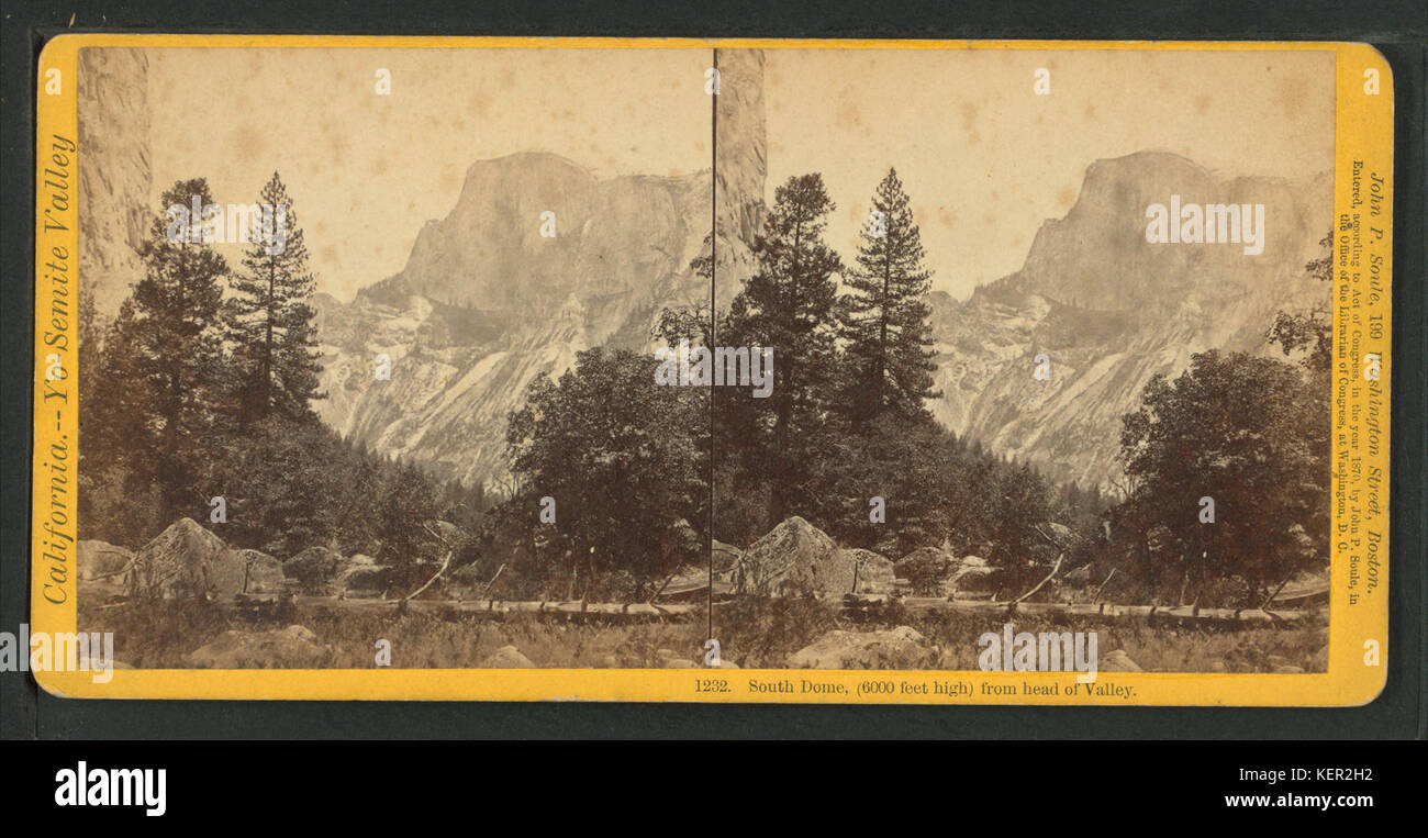 South Dome, (6000 feet high) from head of Valley, by John P. Soule ...