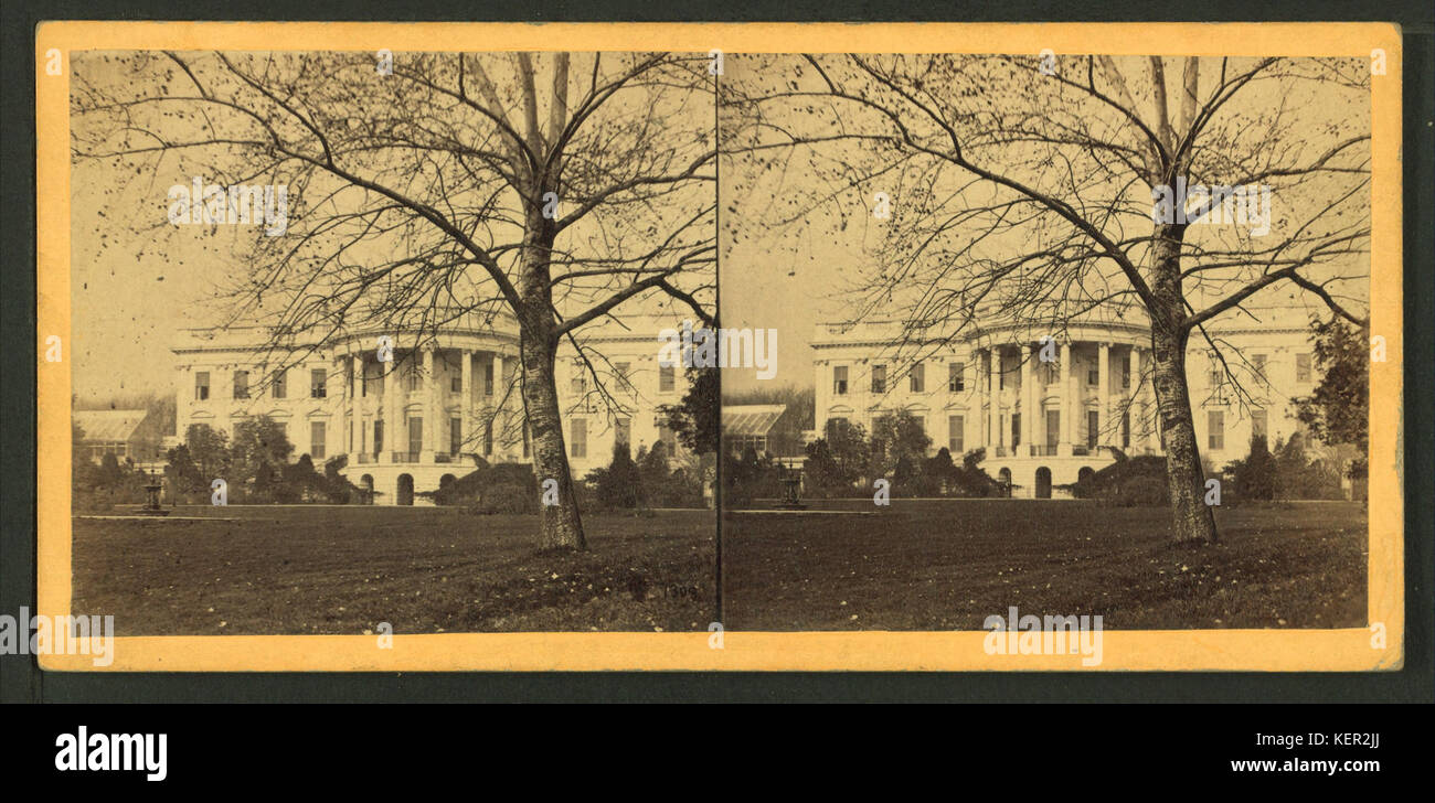 South Front of the White House, by E. & H.T. Anthony (Firm Stock Photo ...