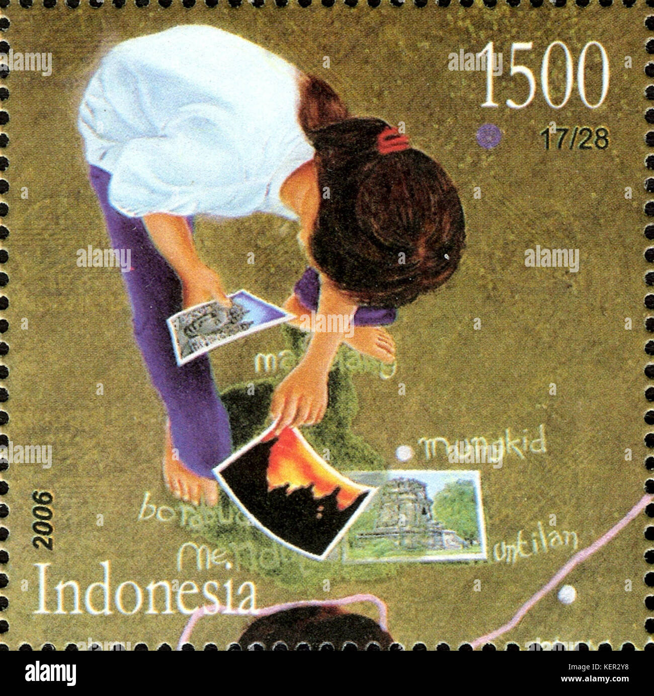 Stamps of Indonesia, 026 06 Stock Photo - Alamy