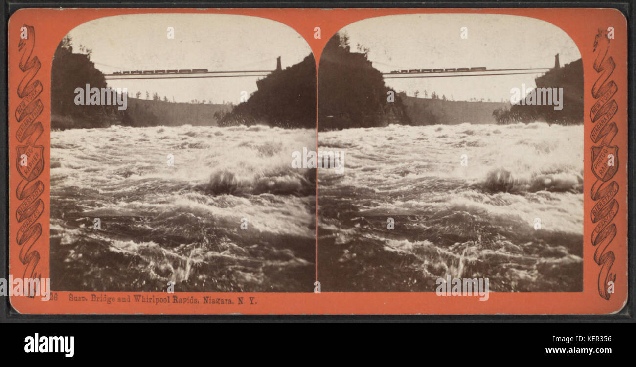 Suspension Bridge and Whirlpool Rapids, Niagara, N.Y, from Robert N ...