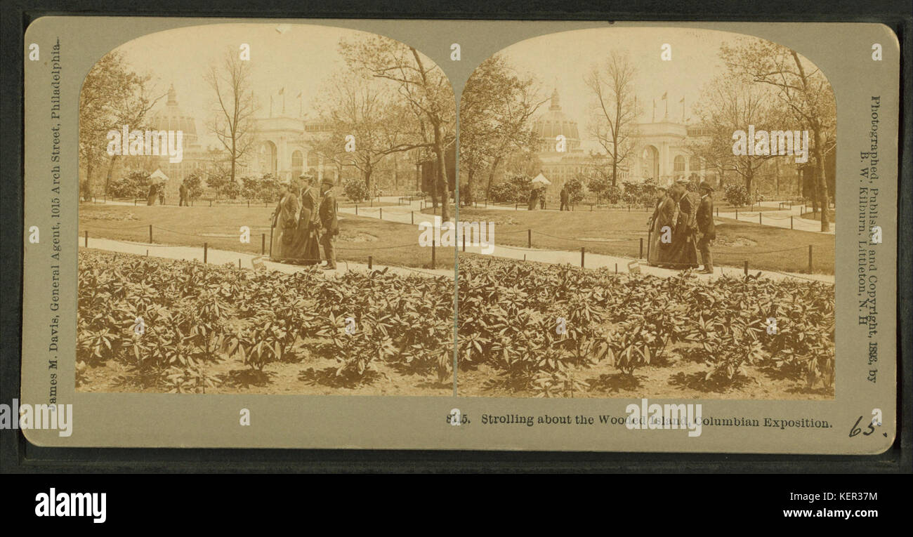Strolling about the Wooded Island, Columbian Exposition, by Kilburn, B ...