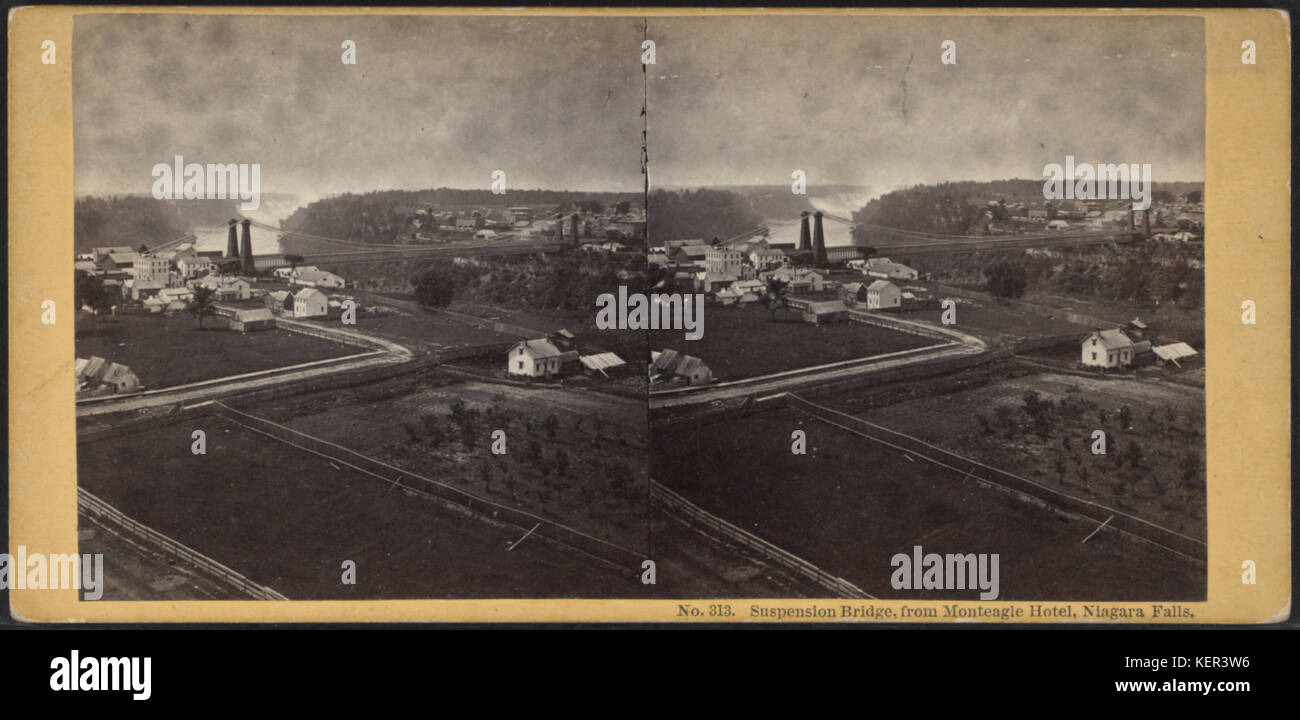 Suspension bridge at the niagara falls hi-res stock photography and ...