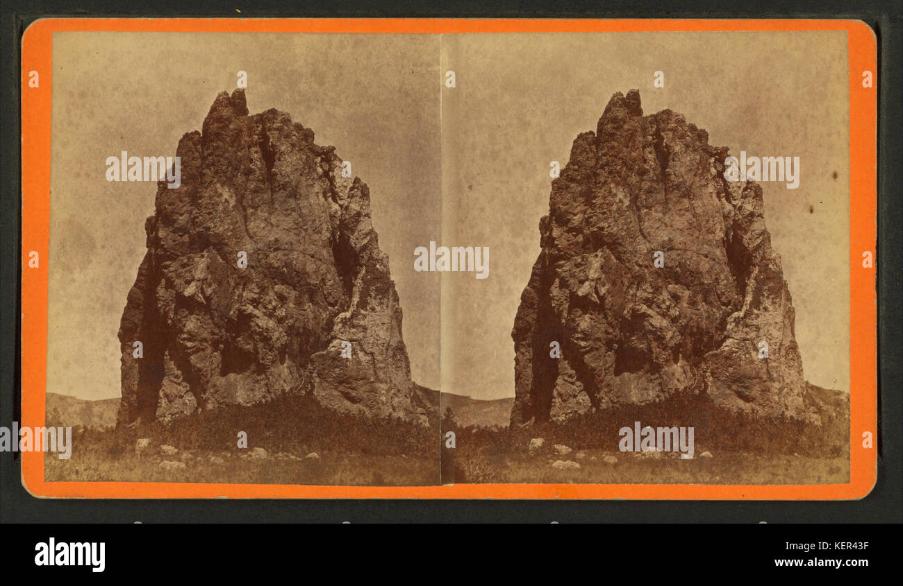 The Lone Rock, in the Garden of the Gods. (60 feet high, 6,124 fett ...