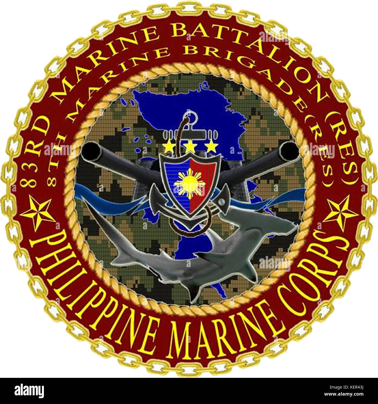 83rd Marine Battalion (Reserve) Unit Seal Stock Photo - Alamy