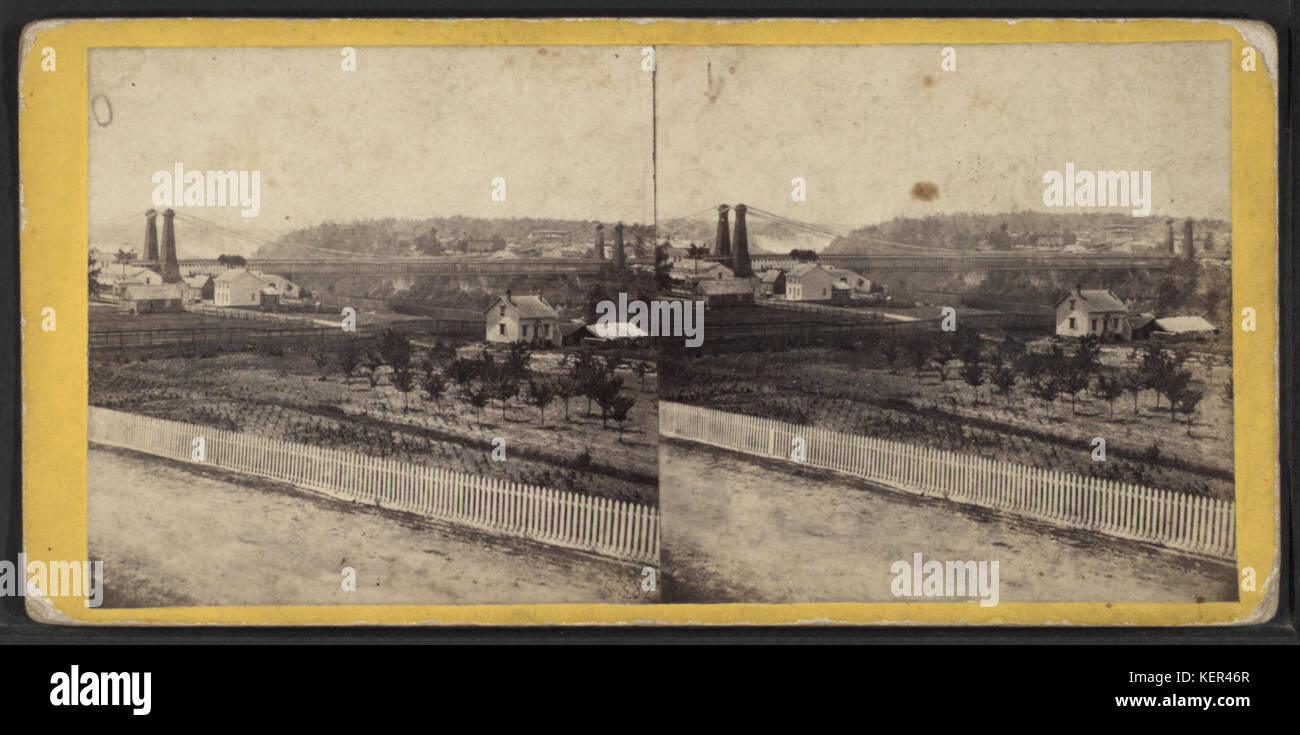 The Suspension Bridge and Falls from the Monteagle House, by E. & H.T ...