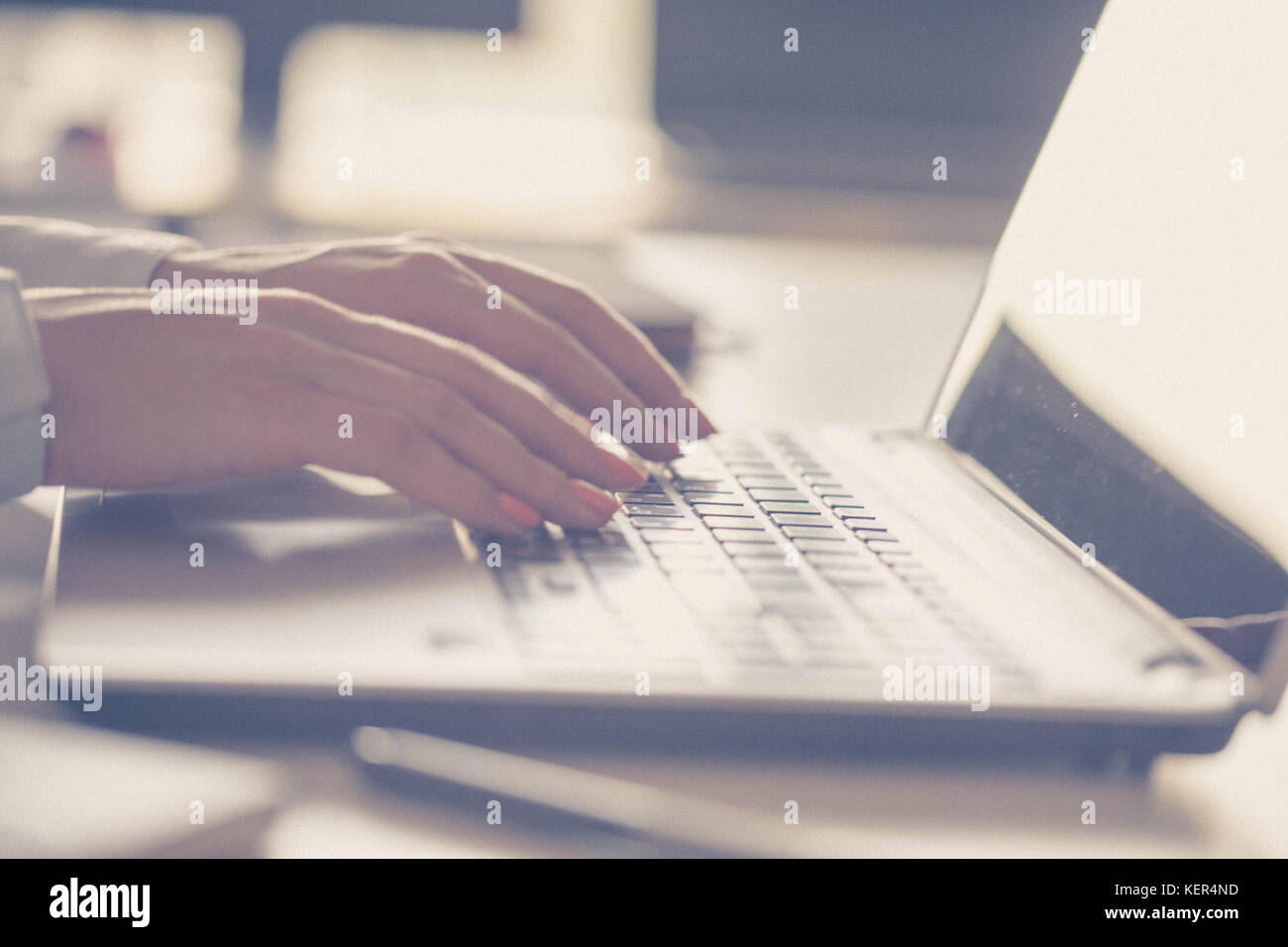 Busy typing hi-res stock photography and images - Alamy