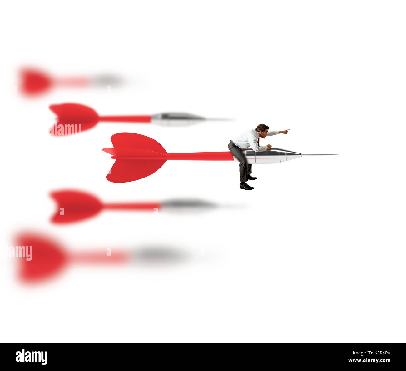 Competition goal aim success Cut Out Stock Images & Pictures - Alamy