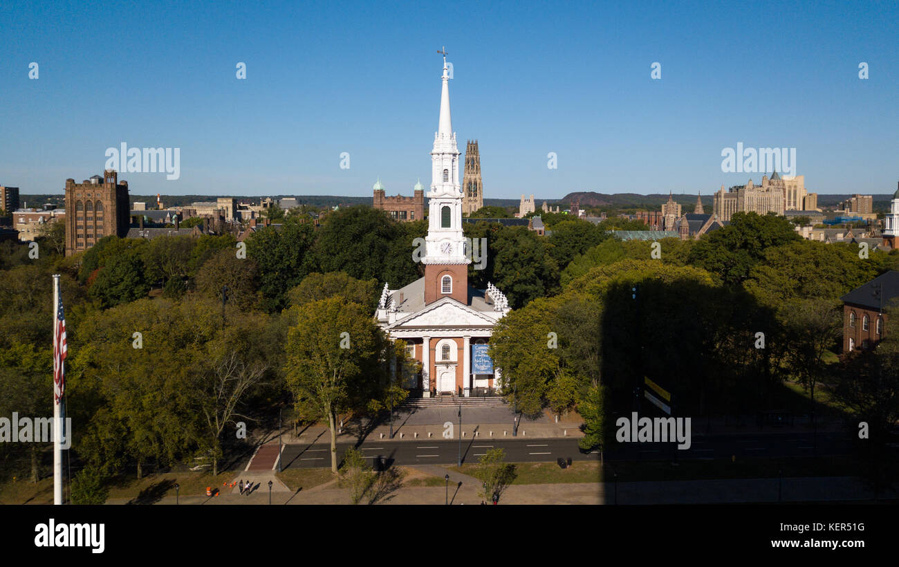 Center Church on the Green, New Haven Green, 1812, New Haven ...