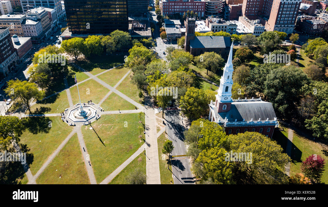 Center Church on the Green, New Haven Green, 1812, New Haven ...