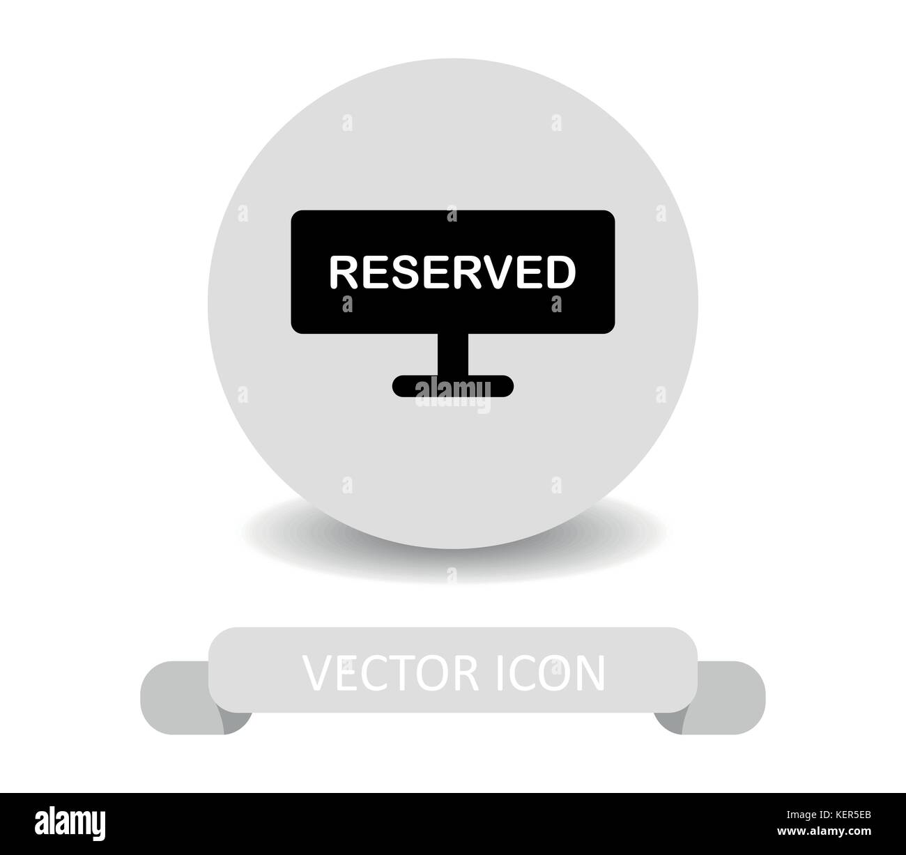 reserved on white background Stock Vector Image & Art - Alamy