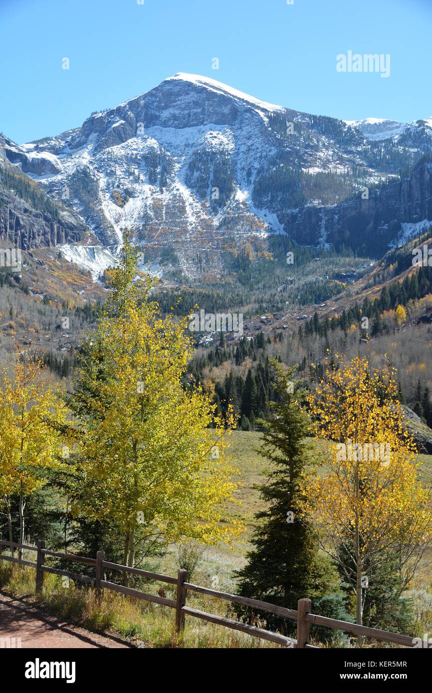 Colorado in the Fall with Golden Aspen Trees Stock Photo - Alamy