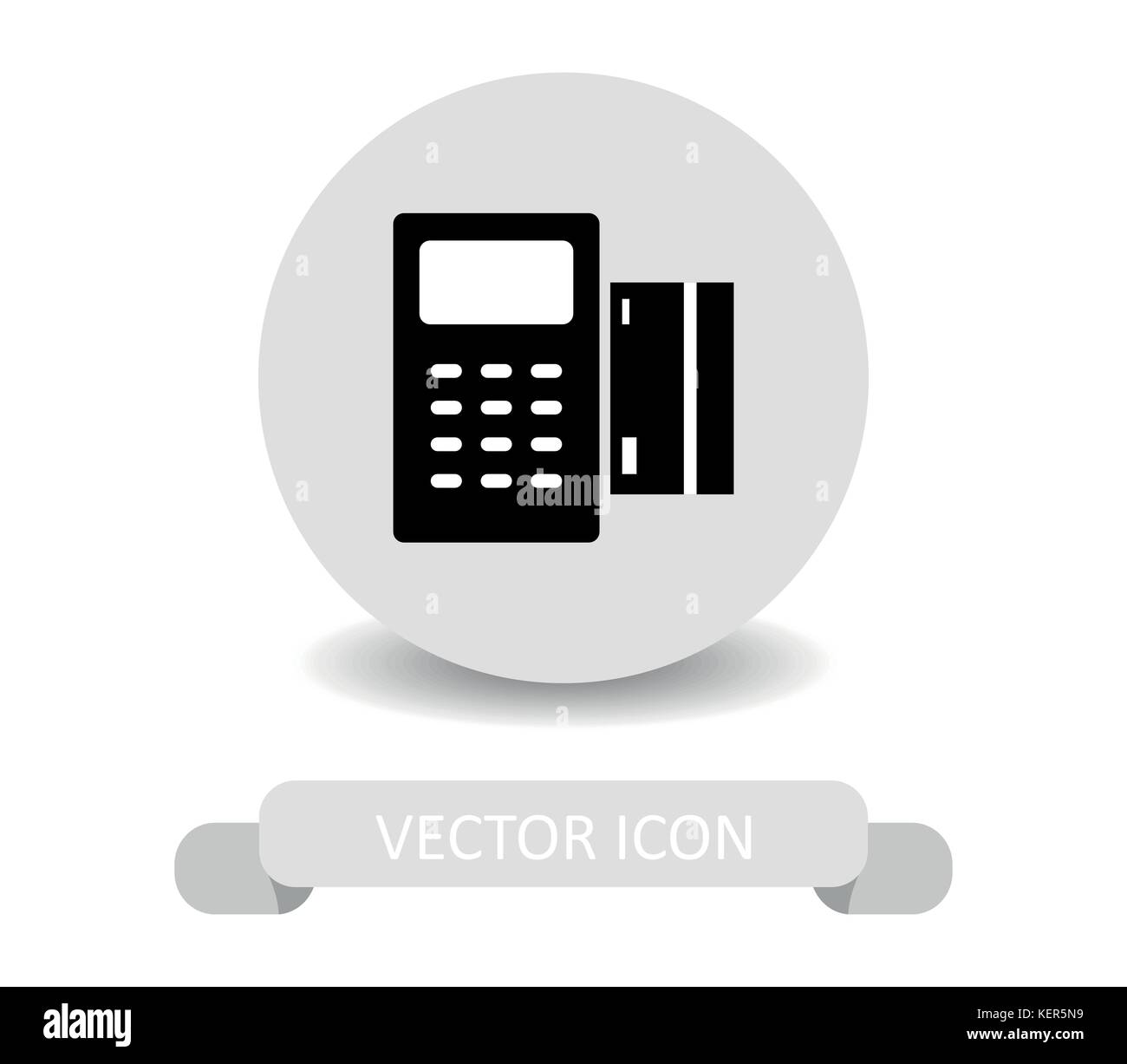 credit card machine on white background Stock Vector Image & Art - Alamy