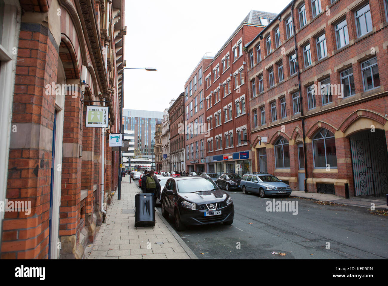 St Paul's Street in the City of Leeds in West Yorkshire, England Stock ...