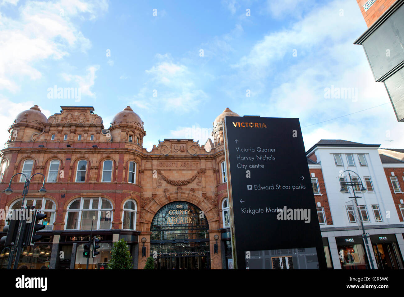 County Arcade shopping complex in the City of Leeds in West Yorkshire ...