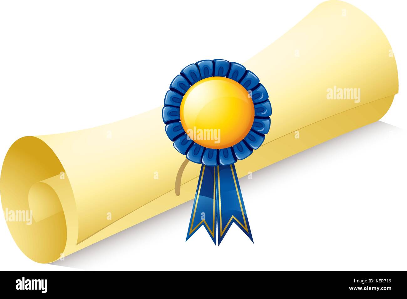 Scrolled yellow ribbon hi-res stock photography and images - Alamy