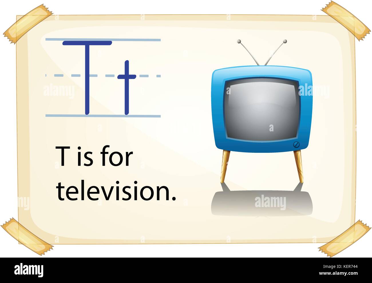 Kids tv school Stock Vector Images - Alamy