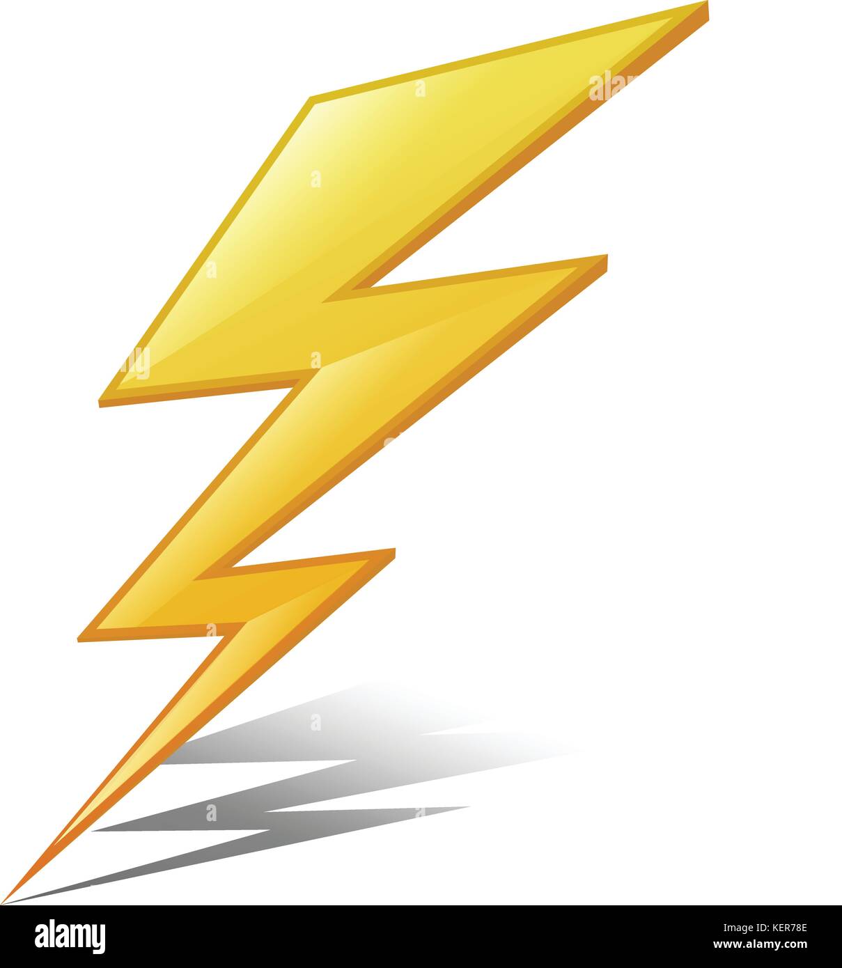 Illustration of a lightening strike Stock Vector Image & Art - Alamy