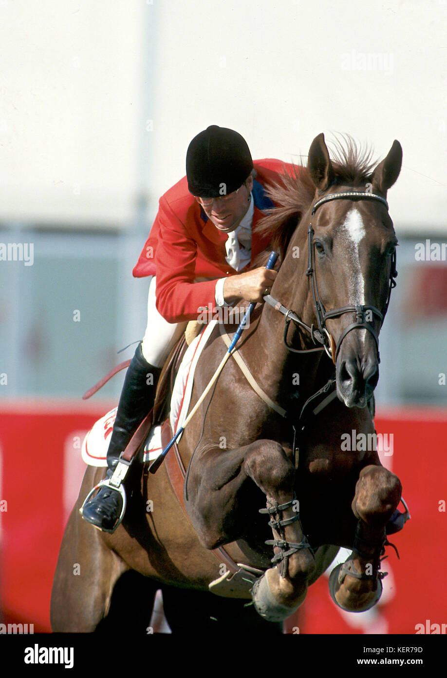 CSIO Masters, Spruce Meadows, September 1991, Ian Millar (CAN) riding ...