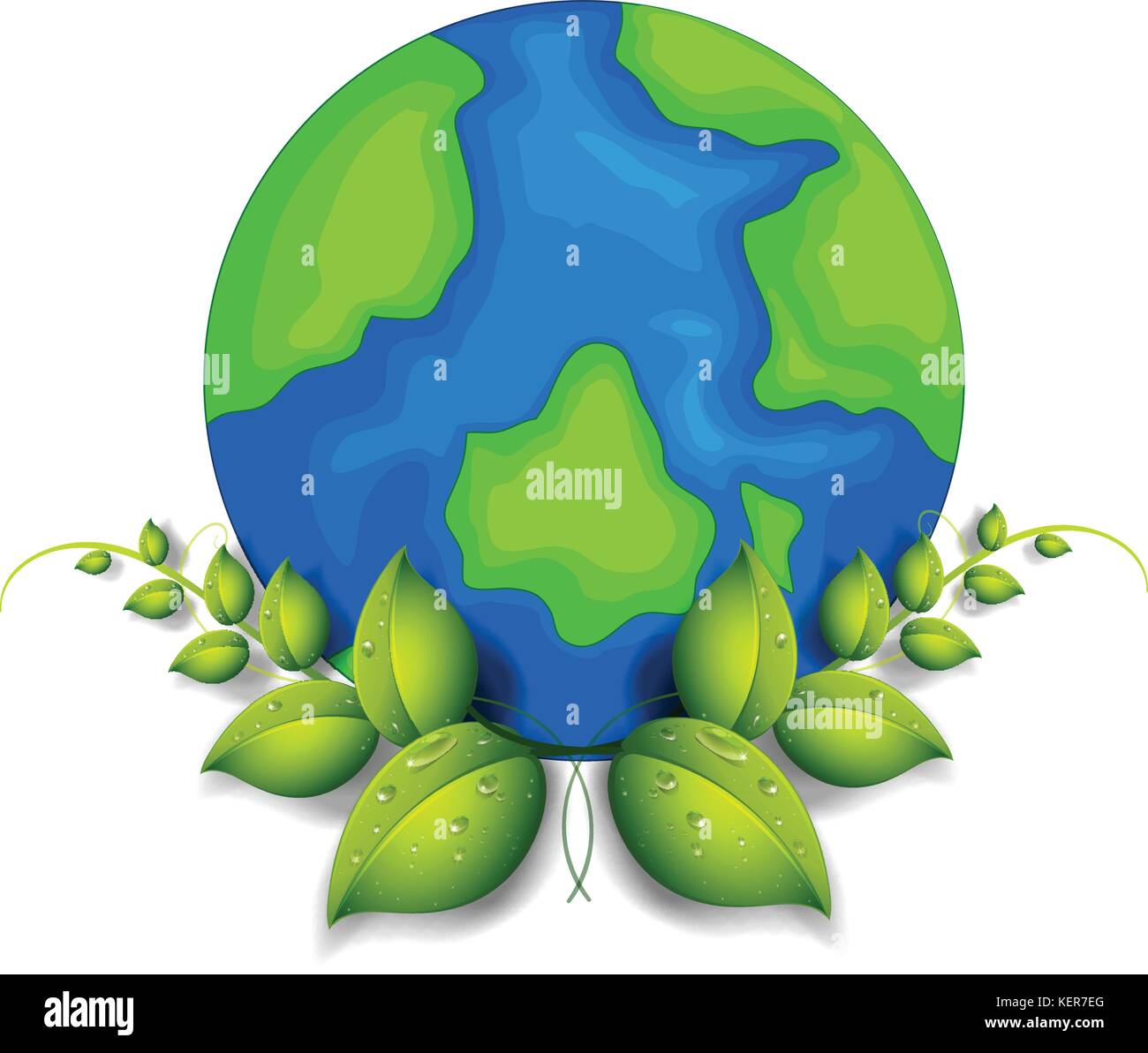 Illustration of a close up earth Stock Vector Image & Art - Alamy