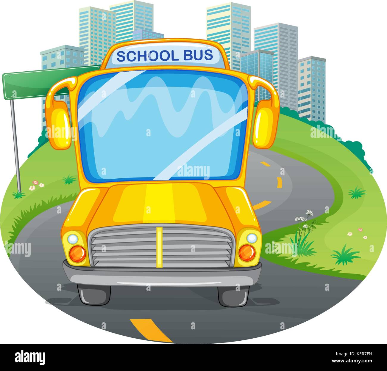 Outside a school Stock Vector Images - Alamy