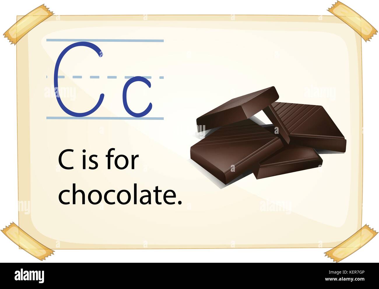 Illustration of alphabet C is for chocolate Stock Vector Image & Art ...