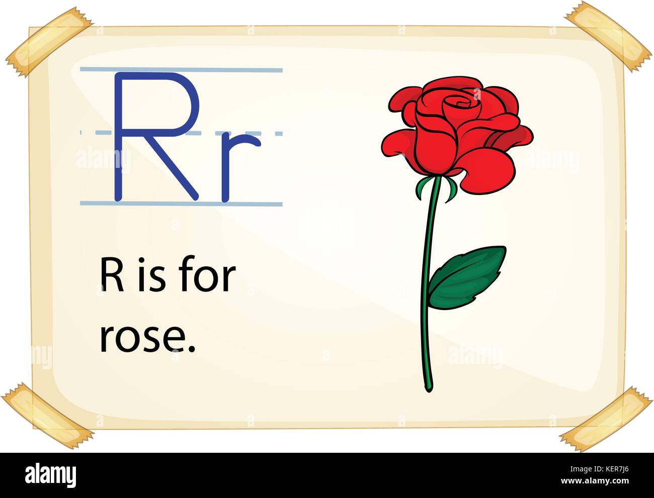 Alphabet R In Rose
